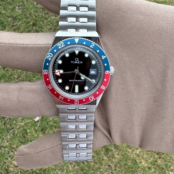 Timex | Accessories | Timex Mens Q Gmt 38mm Watch | Poshmark
